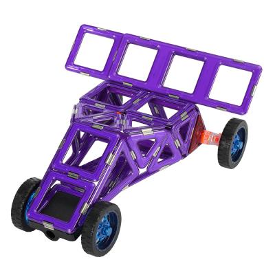 China DIY Magnetic Tiles Formula 1 Racing Car Building Blocks Toy 48-Piece Set for sale