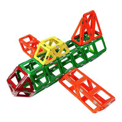 China Magnetic Tiles Building Blocks Heavy Transport Aircraft Toy 58-Piece Set for Kids for sale