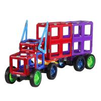 China Heavy Truck Magnetic Building Blocks Educational Toy Set with 50+ Pieces for STEM Learning Ages 3+ for sale