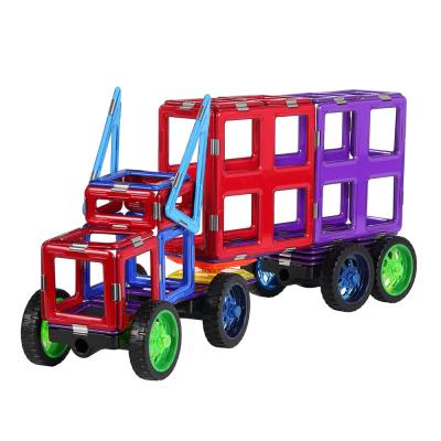 China Heavy Truck Magnetic Building Blocks Educational Toy Set with 50+ Pieces for STEM Learning Ages 3+ for sale