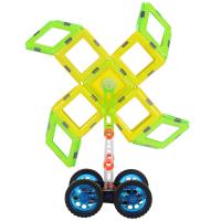 China Magnetic Tiles Vehicles & Pinwheel Structure Building Set - 3+ Years Educational Construction Toys for sale