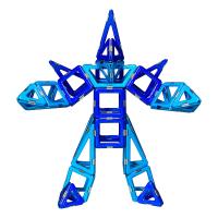 China Magnetic Science Tiles Mecha 3D Building Blocks - STEM Educational Toy with 50+ Pieces for Creative Construction for sale