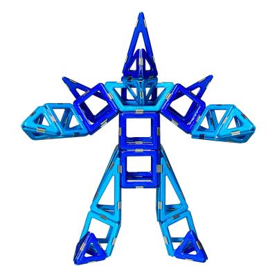 China Magnetic Science Tiles Mecha 3D Building Blocks - STEM Educational Toy with 50+ Pieces for Creative Construction for sale