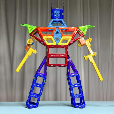 China Mecha Optimus Prime Magnetic Science Tiles - STEM Educational Building Blocks for Ages 6+ with Strong Neodymium Magnets for sale