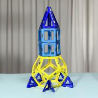 China Magnetic Mecha Space Rocket 3D Puzzle Building Blocks - STEM Educational Toy with Magnetic Tile Construction for sale