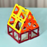 China Small House Magnetic Tiles Construction Set with Geometric Shapes for Children 3+ Years - Educational Building Toys for sale