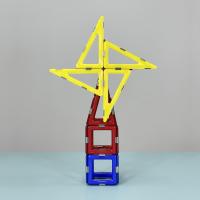 China 3D Magnetic Construction Tiles with Right Angle Windmill Design - STEM Building Blocks for Ages 3+ for sale