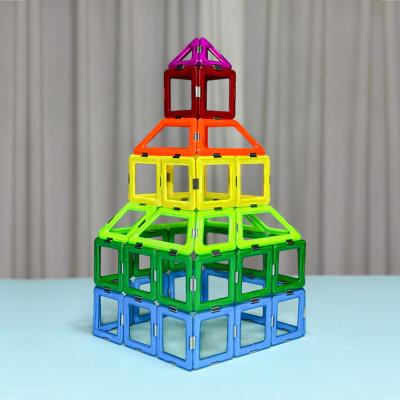China Magnetic Construction Toys Rainbow Castle Building Blocks Set - 3-8 Years STEM Educational Play with Multiple Shapes for sale