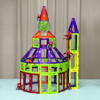 China Custom Logo Magnetic Construction Toys Castle Building Sets with 50+ Geometric Shapes for Educational STEM Learning for sale