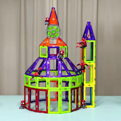China Custom Logo Magnetic Construction Toys Castle Building Sets with 50+ Geometric Shapes for Educational STEM Learning for sale