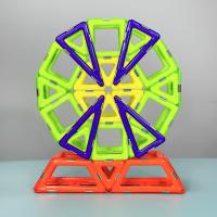 China Educational Magnetic Blocks Desk Fan Building Set with 3+ Years Age Recommendation and Multiple Geometric Shapes for sale
