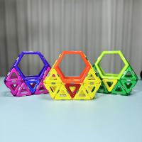 China OEM Magnetic Building Blocks Dinner Bag Model - 24-Piece Educational Shape Construction Toy with Strong Magnets for sale