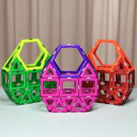China Kids DIY Magnetic Building Blocks Set with 30+ Geometric Shapes for Educational STEM Learning and Creative Play for sale