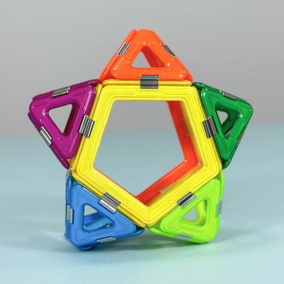 China Geometric Magnetic Building Blocks Kit with Star Shapes - 65+ Piece Educational STEM Construction Set for sale
