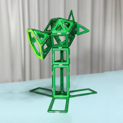 China Children Educational Magnetic Plastic Building Blocks with Pea Shooter - 50+ Shapes Custom STEM Toy for sale