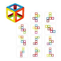 China 70-Piece Geometric Magnetic Building Blocks Set with 15 Shapes - Educational Cognitive Toy for Early Childhood Development for sale