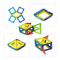 China 70-Piece Geometric Magnetic Building Blocks Set with 15 Shapes - Educational Cognitive Toy for Early Childhood Development for sale