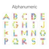 China 70-Piece Geometric Magnetic Building Blocks Set with 15 Shapes - Educational Cognitive Toy for Early Childhood Development for sale