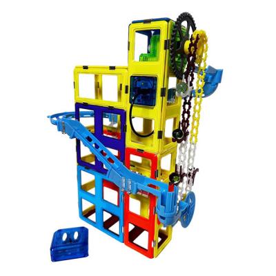 China Magnetic Tile Track Assembly Puzzle Building Blocks for Kids 3+ Years - Educational STEM Construction Toy for sale