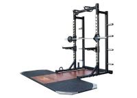 China Steel Multi Gym Equipment Station Adjustable Squat Rack With Weightlifting Platform for sale