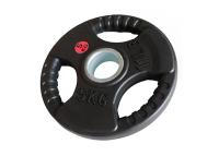 China Black Gym Workout Accessories Fixed Rubber Weight Plate For Body Building for sale