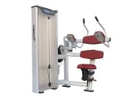 China Heavy Duty Abdominal Crunch Machine Red Black Cushions for sale