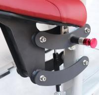 China Heavy Duty Abdominal Crunch Machine Red Black Cushions for sale