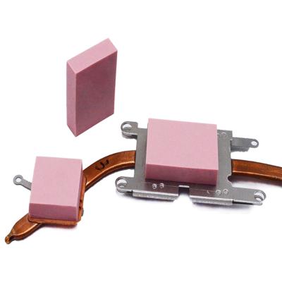 China Pink 1.5W/MK Silica Thermal/Heat Conductive Pads Insulation Sheet For Cpu/Gpu Graphics Card Cooling for sale