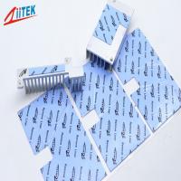 China Ultra Soft Thickness 0.5-5.0mmT Thermal Conductive 1.5 W/MK Blue Thermally Conductive Pad for sale