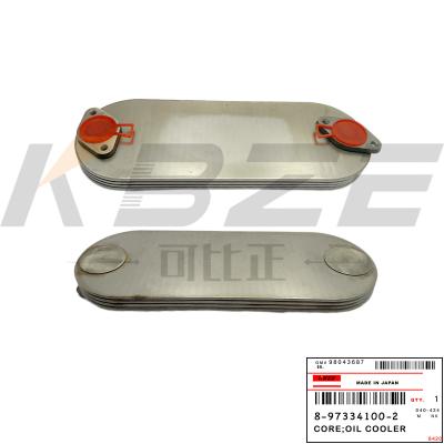 China 8-97334100-0 ISUZU 4HK1  8-97334100-1 8-97334100-2 4P ENGINE OIL COOLER CORE FITSZAX170 ZAX210 ZAX225 ZAX240 ZAX280 for sale