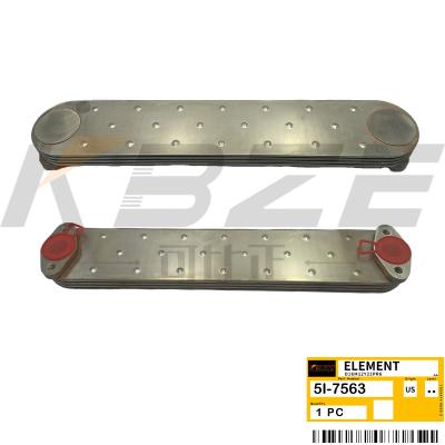 China KBZE 5I-7563 CAT E320 EXCAVATOR 4P ENGINE OIL COOLER CORE FITS S6K 3066 ENGINE for sale