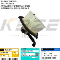 China HITACHI 4370266 KOBELCO CAT EXCAVATOR 24V BLOWER MOTOR 7I-6603 YN20M00010S008 FITS EX200 ZAX200 SK60 EX30 E307 E320 for sale