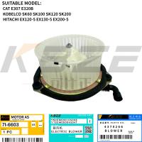 China HITACHI 4370266 KOBELCO CAT EXCAVATOR 24V BLOWER MOTOR 7I-6603 YN20M00010S008 FITS EX200 ZAX200 SK60 EX30 E307 E320 for sale