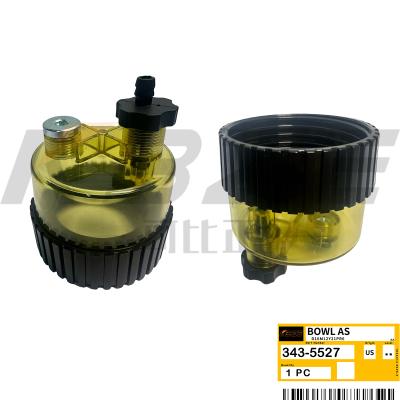 China 3435527 343-5527 OIL WATER SEPERATOR BOWL FOR CAT E320C 345C E365C E390D EXCAVATOR for sale