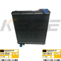 China KBZE BRANDS 301-9672 210-5948 CAT C4.4 RADIATOR FITS FOR 416E 420E 432E 444E BACKHOE LOADER for sale