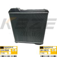 China KBZE BRANDS 301-9672 210-5948 CAT C4.4 RADIATOR FITS FOR 416E 420E 432E 444E BACKHOE LOADER for sale