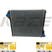 China KBZE BRANDS 301-9672 210-5948 CAT C4.4 RADIATOR FITS FOR 416E 420E 432E 444E BACKHOE LOADER for sale
