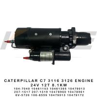 China 6V-5720 106-8559 CAT C7 3116 3126 ENGINE 24V 12T 8.1KW STARTER MOTOR 104-7040 10461153 10461395 207-1517 207-1519 FOR E320 E322 E325 EXCAVATOR for sale