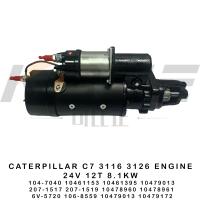 China 6V-5720 106-8559 CAT C7 3116 3126 ENGINE 24V 12T 8.1KW STARTER MOTOR 104-7040 10461153 10461395 207-1517 207-1519 FOR E320 E322 E325 EXCAVATOR for sale