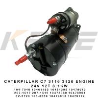 China 6V-5720 106-8559 CAT C7 3116 3126 ENGINE 24V 12T 8.1KW STARTER MOTOR 104-7040 10461153 10461395 207-1517 207-1519 FOR E320 E322 E325 EXCAVATOR for sale