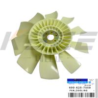 China 6006257550 600-625-7550 KOMATSU S4D95 S4D102 S4D107 ENGINE 6H 10B FAN BLADE PC118 PC160 PC180 for sale