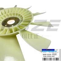 China 6006257550 600-625-7550 KOMATSU S4D95 S4D102 S4D107 ENGINE 6H 10B FAN BLADE PC118 PC160 PC180 for sale