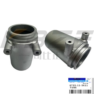 China KBZE 6735-11-5611 6735115611 KOMATSU S6D102E S6D107E ENGINE EXHAUST MUFFLER TUBE FOR PC200 PC210 PC220 PC240 PC270 PC290 for sale
