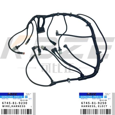 China KBZE 6745-81-9230 6745-81-9250 KOMATSU SAA6D114E-3 ENGINE WIIRNG HARNESS FOR PC300-8 PC350-8 for sale