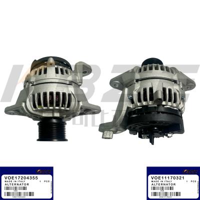 China KBZE 17204355 11170321 VOLVO EXCAVATOR ALTERNATOR 24V 80A FOR EC140B EC210B EC290B EC360B EC460B EC700B for sale