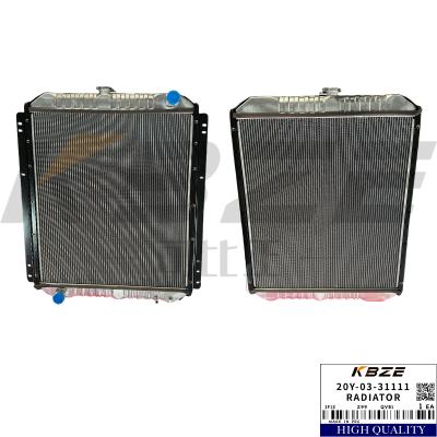 China KBZE 20Y-03-31111 20Y0331111 KOMATSU S6D102E ENGINE RADIATOR ASSY FOR PC200-7 PC210-7 PC230 EXCAVATOR for sale