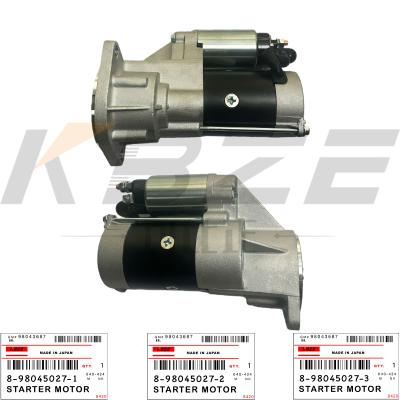China KBZE 8-98045027-2 ISUZU 4JJ1 8-98045027-1 8-98045027-3 STARTER MOTOR ASSY 24V 11T 3.5KW FOR CX130 CX160 ZX110 ZX140 ZX160 EXCAVATOR for sale