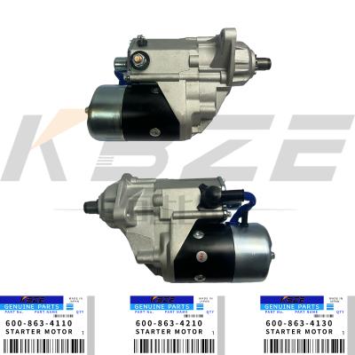 China KBZE 600-863-4110 KOMATSU SAA6D102E ENGINE 600-863-4210 STARTER MOTOR ASSY 24V 10T 4.5KW FITS FOR PC200-6 PC200-7 PC220 WA250 D41A for sale