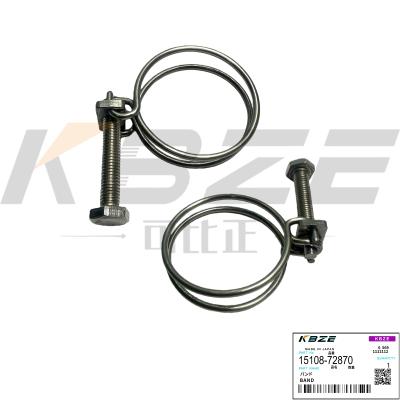 China KBZE 15108-72870 HOSE BAND KUBOTA REPLACE U35 U45 U55 KX91 KX101 KX121 KX161 EXCAVATOR for sale