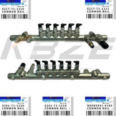 China KBZE 6261-71-1220 6261-71-1210 KOMATSU 6D125 6D140 6D170 ENGINE 6217-71-1211 6217-71-1210 ND095441-0180 FUEL COMMON RAIL FITS PC400-7 PC400-8 PC450-7 PC450-8 for sale
